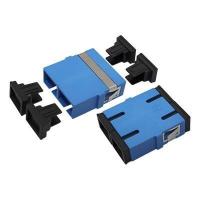 China FTTH Fiber Optic Coupler Duplex SC SM Welded Adapter Without Flanges for sale