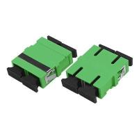 China ROHS SC Fiber Optic Adapter Green for Telecom / Access Network for sale