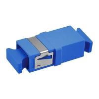 China Simplex SC UPC Adapter Blue Single Mode Optical Fiber Adapter for sale