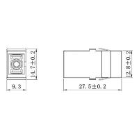 China Simplex SC UPC Adapter Blue Single Mode Optical Fiber Adapter for sale