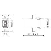 China CATV SC Optical Fiber Adaptor  Low Insertion Loss Simplex for sale