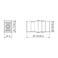 China SC Simplex Single Mode Adapter OM3 SC UPC Coupler for sale
