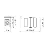 China Green SC Adapter Single Mode High Return Loss Easy Installation for sale