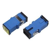 China SC UPC SM Outer Shutter Adapter Single Mode Blue Easy Installation for sale