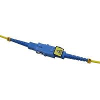 China SC UPC SM Outer Shutter Adapter Single Mode Blue Easy Installation for sale
