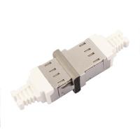 China SM MM DX LC LC Fiber Coupler Metal Adapter Without Flange for sale
