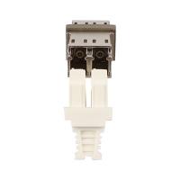 China SM MM DX LC LC Fiber Coupler Metal Adapter Without Flange for sale