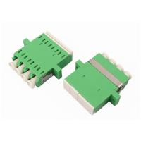 China Quad LC Adapter Green LC To LC Coupler Single Mode / Multimode for sale