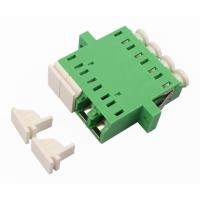 China Quad LC Adapter Green LC To LC Coupler Single Mode / Multimode for sale