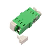 China Fiber Optic FTTH LC APC Adapter Duplex Green SC Foot Type Adaptor for sale