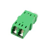 China Fiber Optic FTTH LC APC Adapter Duplex Green SC Foot Type Adaptor for sale