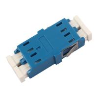 China LC To LC UPC Fiber Optical Adapter Duplex With Square Dust Cap for sale