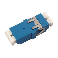 China LC To LC UPC Fiber Optical Adapter Duplex With Square Dust Cap for sale