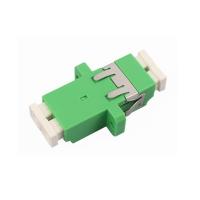 China YF LC Fiber Optic Coupler Cusomized LC APC Duplex Adapter With Flange for sale