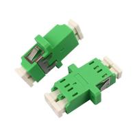 China YF LC Fiber Optic Coupler Cusomized LC APC Duplex Adapter With Flange for sale