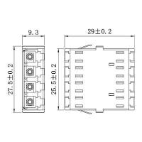 China QUAD UPC Fiber LC To LC Coupler Singlemode High Return Loss for sale