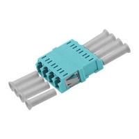 China ROSH LC Fiber Optic Coupler 4 Cores LC To LC Coupler Multimode QUAD MM for sale