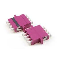China Fiber LC Adapter 4C Quad OM4 Customized For FTTH FTTB FTTX Network for sale