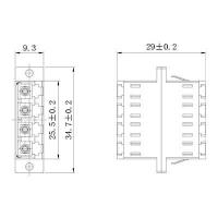 China Fiber LC Adapter 4C Quad OM4 Customized For FTTH FTTB FTTX Network for sale