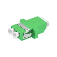 China ABS LC LC Duplex Fiber Coupler Singlemode Green RoHS Compliance for sale
