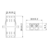 China RoHS Duplex Fiber Adapter Fiber Coupler LC APC SM MM DX  SX for sale