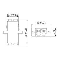 China RoHS Duplex Fiber Adapter Fiber Coupler LC APC SM MM DX  SX for sale