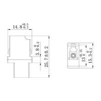 China Beige LC Fiber Connector Adapter Multi Mode For Telecommunications for sale