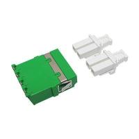 China Green LC Fiber Optic Adapter Singlemode With Good Wearability for sale