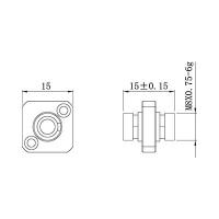 China Square FC Fiber Optic Adapter Metal FC Coupler SX Single Mode for sale