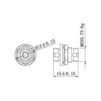China Metal Simplex FC To FC Adapter Single mode / Multimode Without Flange for sale