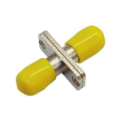 China Metal SX ST Adapter , SM MM ST Fiber Coupler With Red Dust Cap for sale