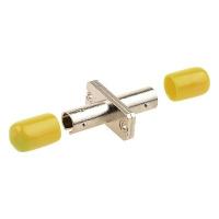 China Metal SX ST Adapter , SM MM ST Fiber Coupler With Red Dust Cap for sale