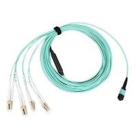 China Quick Assembly MPO To LC Breakout Cable , MPO Patch Cord 12 Core 24 Core for sale