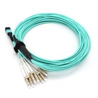 China Quick Assembly MPO To LC Breakout Cable , MPO Patch Cord 12 Core 24 Core for sale