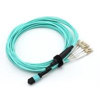 China Quick Assembly MPO To LC Breakout Cable , MPO Patch Cord 12 Core 24 Core for sale