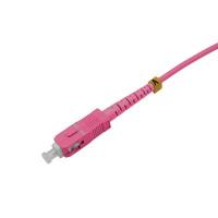 China Purple SC To SC Fiber Patch Cable OM4 Multimode Fiber Optic Cable 2.0MM for sale