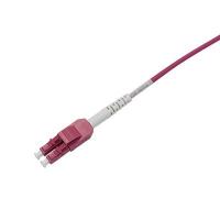 China LC Multimode MM OM4 Optical Jumper Cable Switch Polarity Uniboot Purple Color for sale
