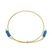 China 45 deg Bent Boot Sleeve Patch Cords Single mode Simplex Fiber Optic Patch Cord for sale