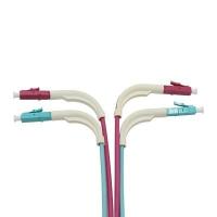 China 90° Bent Boot Sleeve Fiber Optic Patch Cord 3.0mm OEM Service for sale