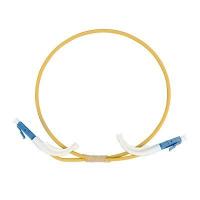 China 90° Bent Boot Sleeve Fiber Optic Patch Cord 3.0mm OEM Service for sale