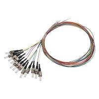 China SC FC LC ST Fiber Optic Pigtails 1.5m 2m 1m 12 Colors For Data Transmission for sale