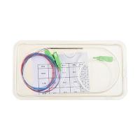 China SC/APC 1×2 Mini Tube FBT Splitter / Single Mode Fiber Splitter for sale