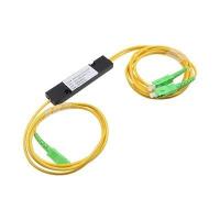 China SC/APC 1×2 Mini Tube FBT Splitter / Single Mode Fiber Splitter for sale