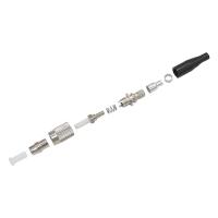 China Single Fiber Optic Connector 3.0mm Black PC Connector Module OEM Available for sale