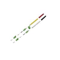 China Green Fiber Optic Connector LC 2.0mm UPC/APC Duplex Connector for sale