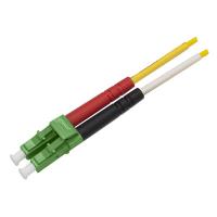 China Green Fiber Optic Connector LC 2.0mm UPC/APC Duplex Connector for sale