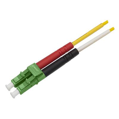 China Green Fiber Optic Connector LC 2.0mm UPC/APC Duplex Connector for sale