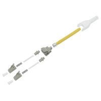 China LC Fiber Jumper Cable Singlemode LC PC Duplex Uniboot Fiber Optic Patch Cord for sale