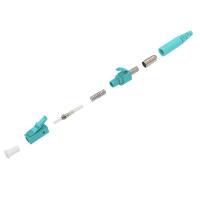 China Professional Aqua LC Connector with Return Loss 50dB and PC Polishing Type for sale