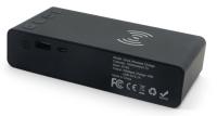 China 10000mAh wireless power bank with Alarm Clock, showing temperature, time, alarm and capacity level for sale